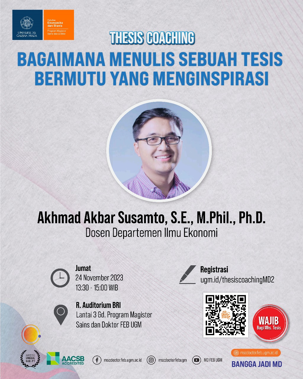Thesis Coaching - Magister Sains dan Doktor - Fakultas Ekonomika dan ...